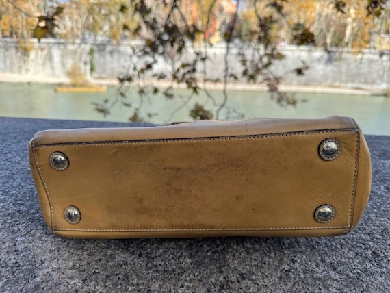 Vintage Coach bag 1970s mustard yellow leather handba… - Gem