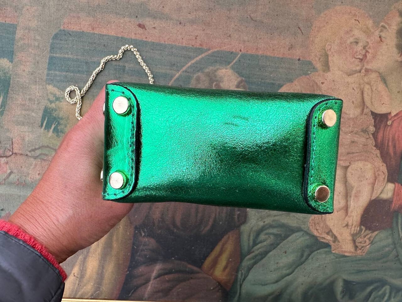 Cell Phone Pouch. Green Phone Bag. Wallet Phone Case. Evening Clutch ...