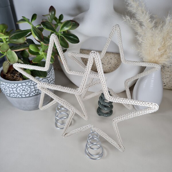 Knitted Tree Topper - Etsy UK
