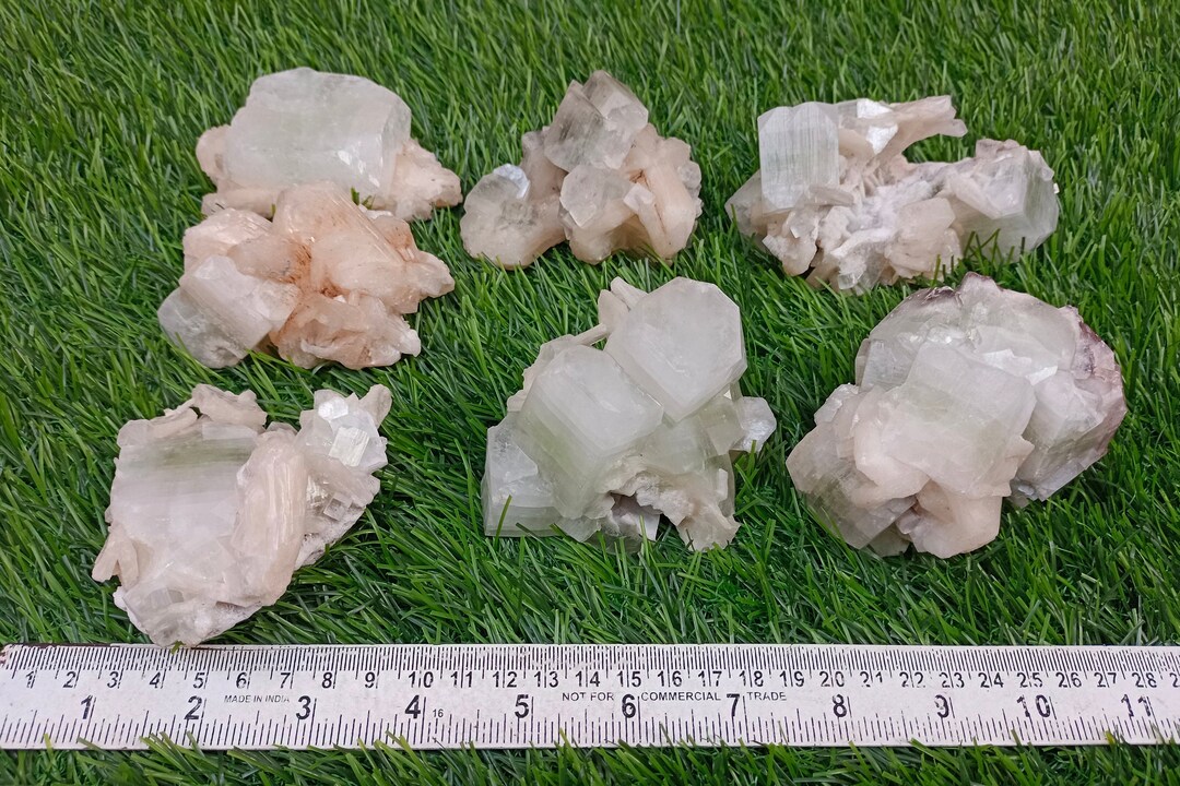 Green Cubic Apophyllite With Stillbite - Etsy