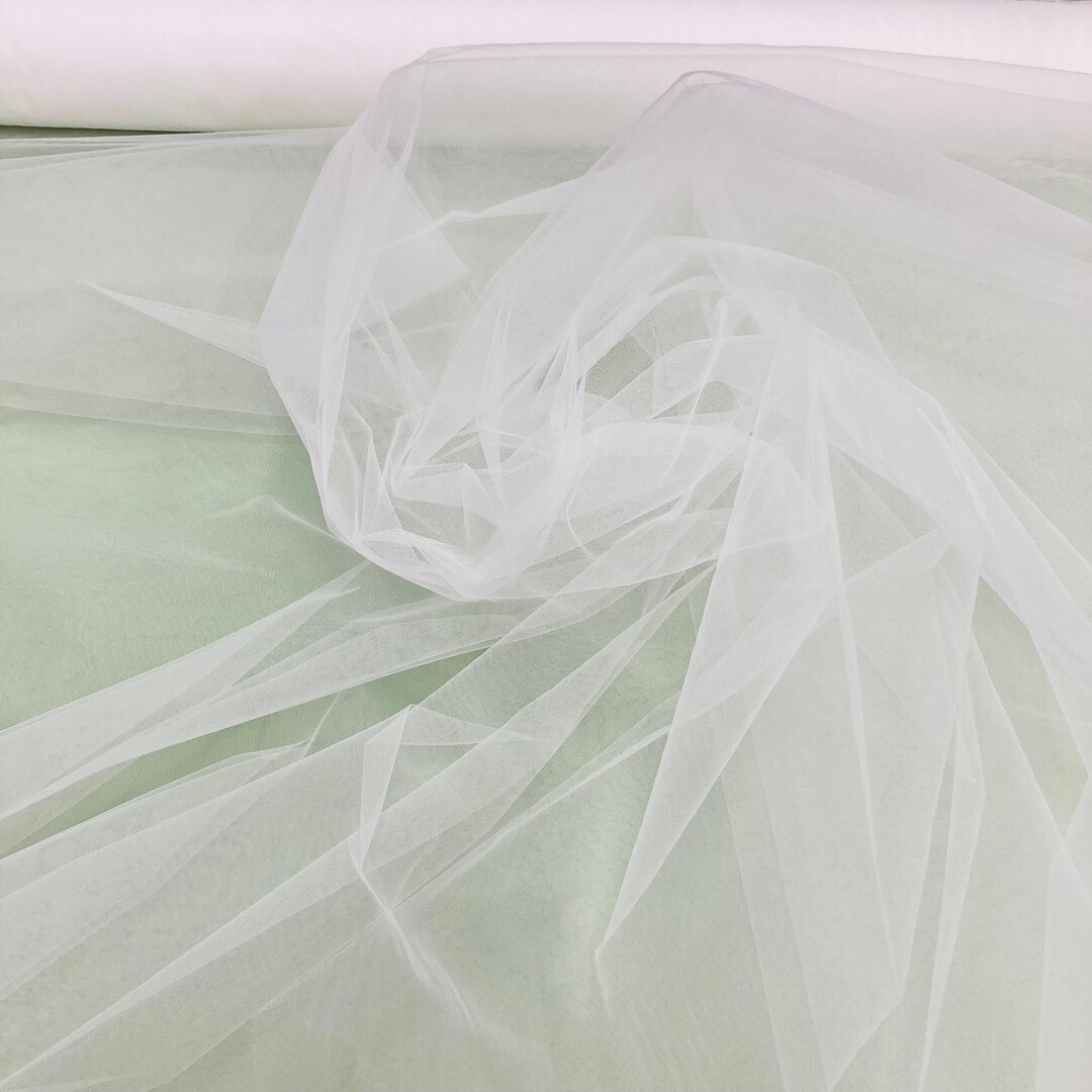 Tulle/net Bridal Veil Mesh Fabric 120" 100% Nylon | Lace USA - Veil Net ...