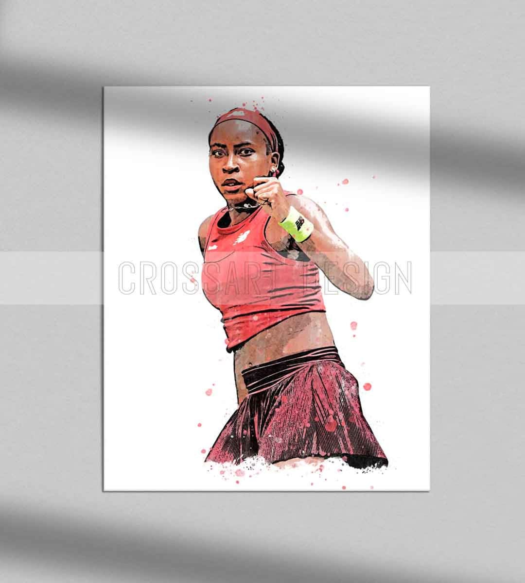 Buy Coco Gauff Print Coco Gauff Poster, Art Print, Wall Art, Home Decor ...