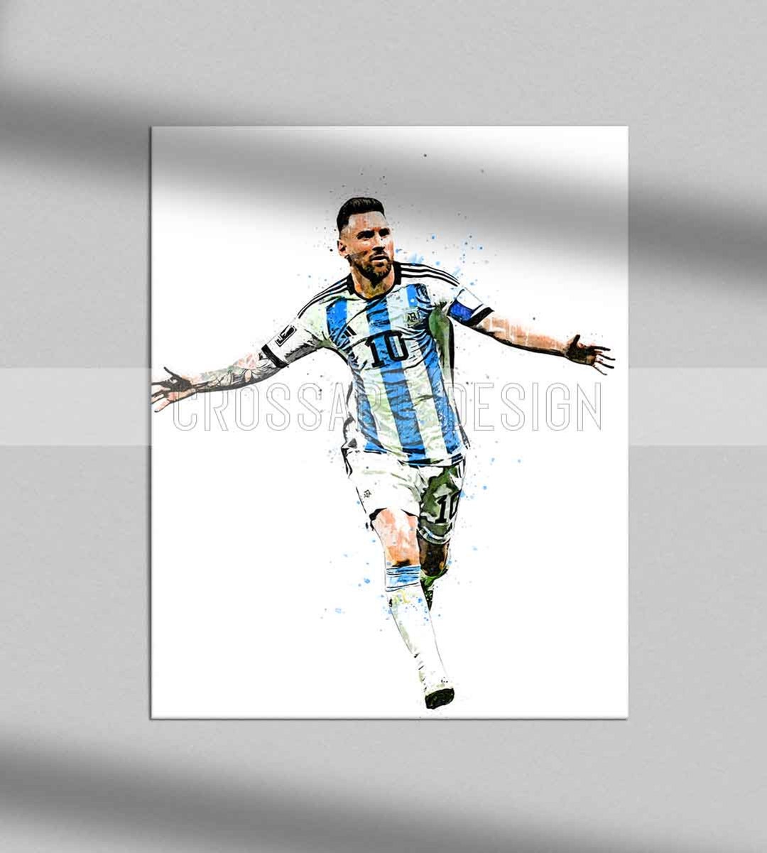 Messi Print Lionel Messi Poster, Argentina Art Print, Wall Art, Home ...