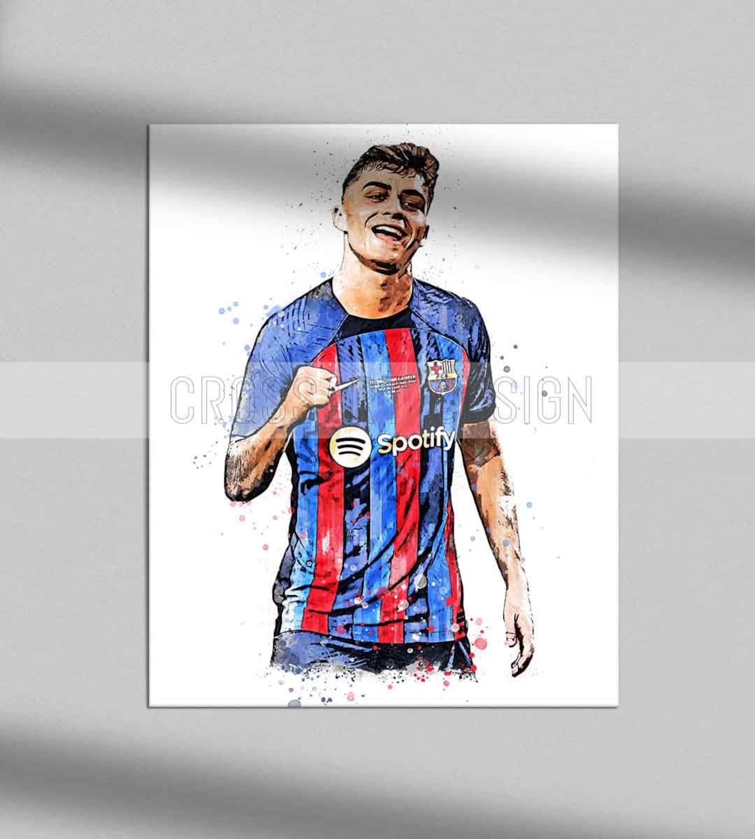 Pedri Print Pedri Poster Barcelona Art Print, Wall Art, Home Decor - Etsy