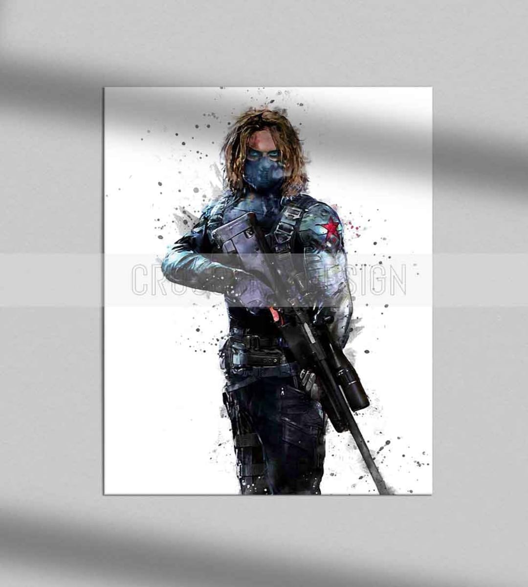 Winter Soldier Poster Winter Soldier Print , Art Print, Wall Art, Home ...