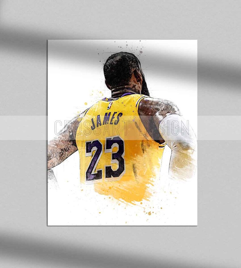 Lebron James Print Lebron James Poster, Art Print, Wall Art, Home Decor ...