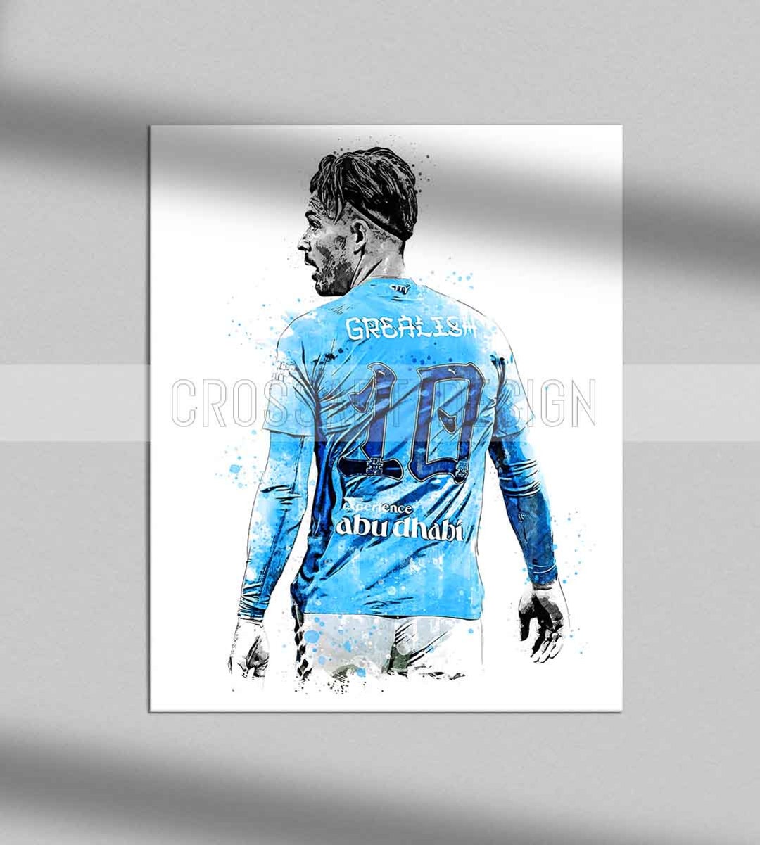 Jack Grealish Print Grealish Poster Manchester City Art Print, Wall Art ...