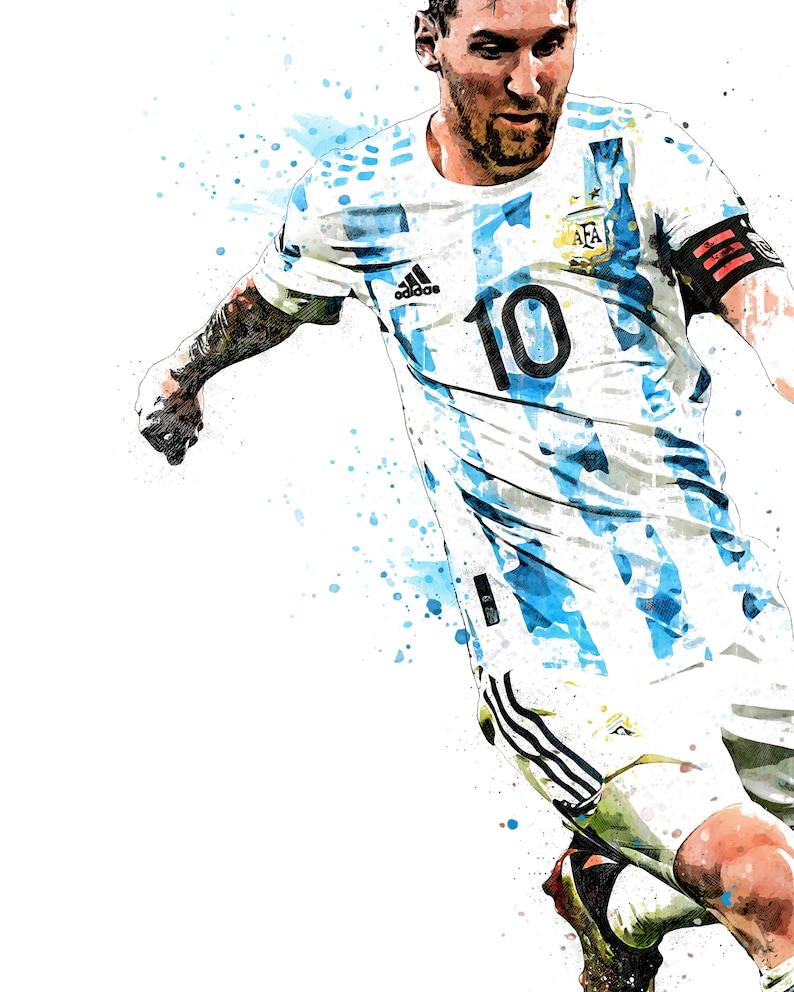 Lionel Messi Print Lionel Messi Poster Argentina Art Print - Etsy