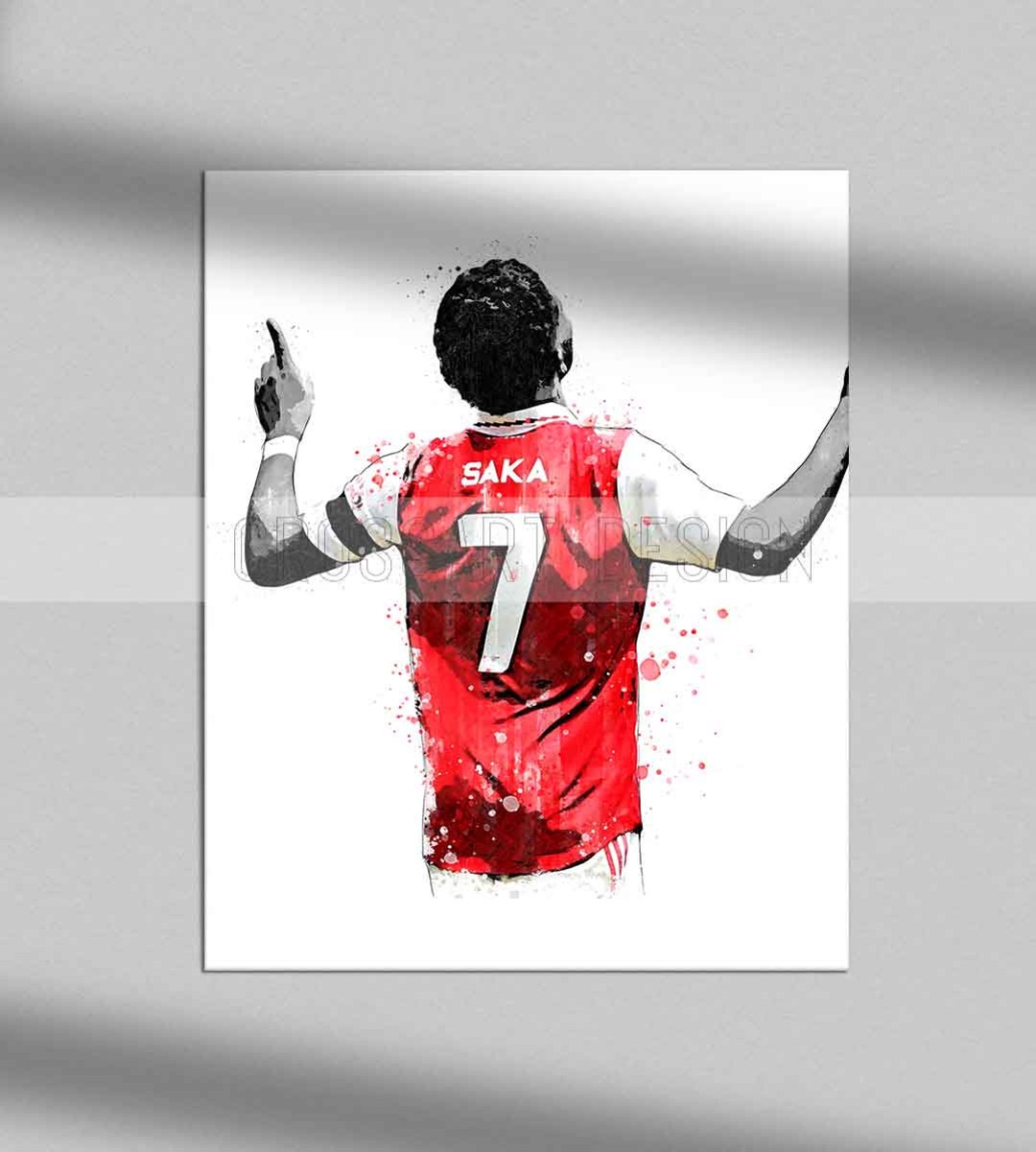 Saka Print Bukayo Saka Poster Arsenal Art Print, Wall Art, Home Decor ...