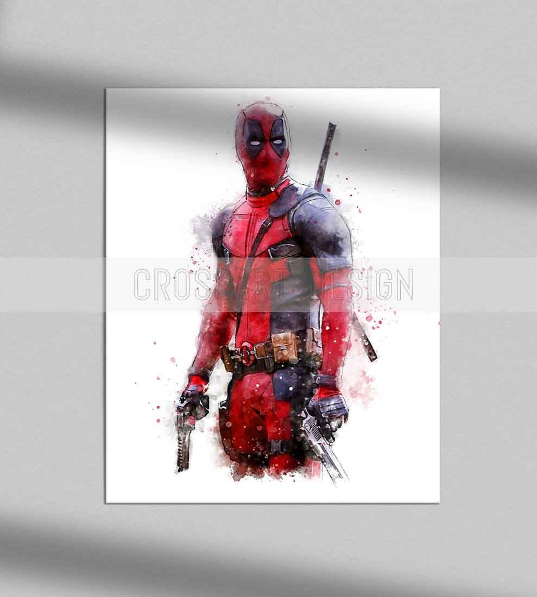 Deadpool Print Deadpool Poster, Art Print, Wall Art, Home Decor - Etsy