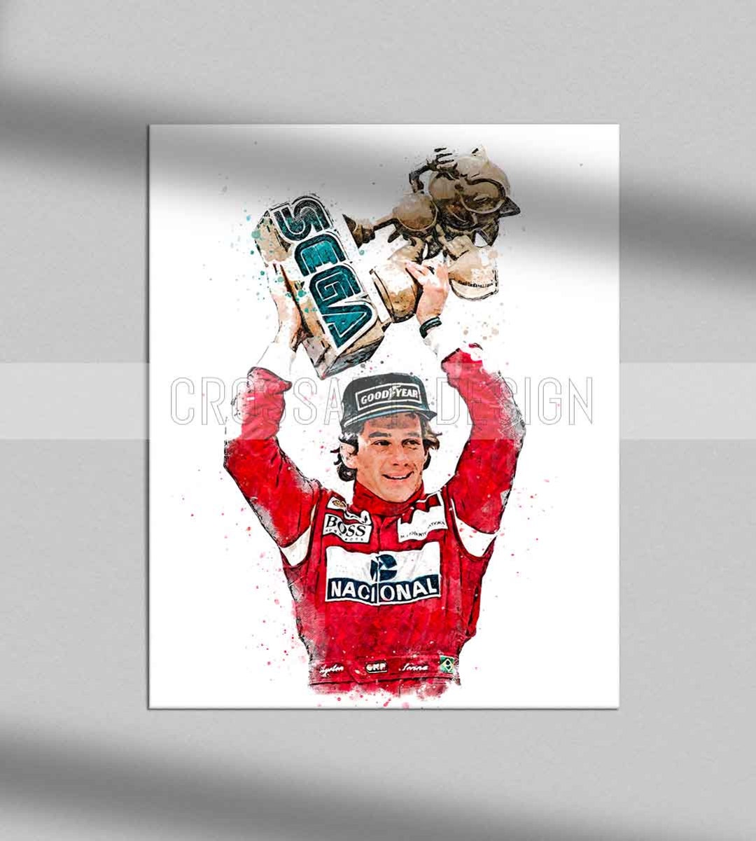 Ayrton Senna Print Senna Poster, Art Print, Wall Art, Home Decor - Etsy