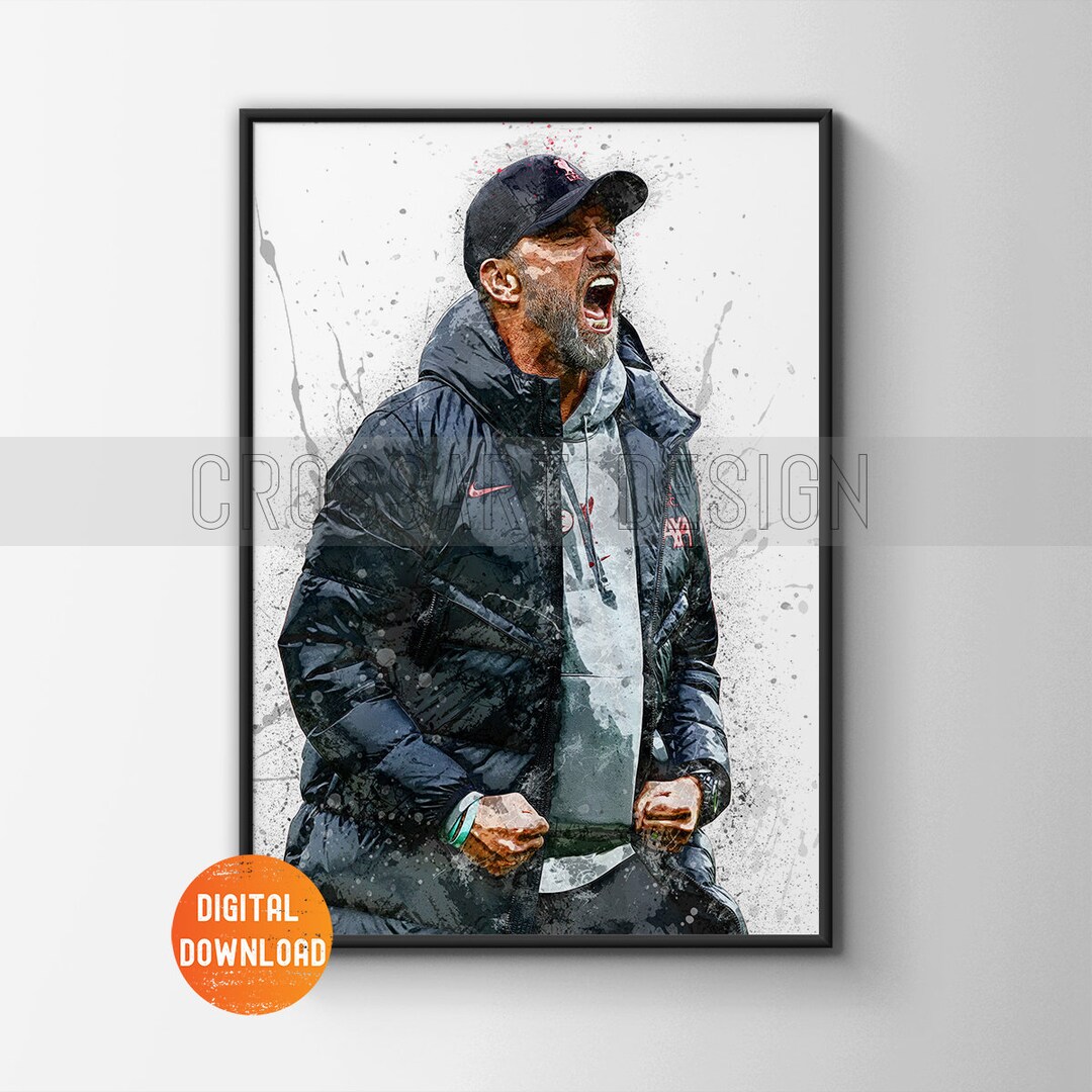 Digital Download Jurgen Klopp Poster, Klopp Print, Wall Art Printable ...
