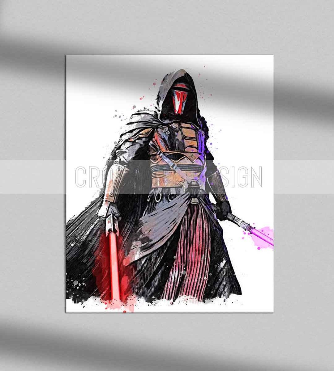 Darth Revan Print Darth Revan Poster, Art Print, Wall Art, Home Decor ...