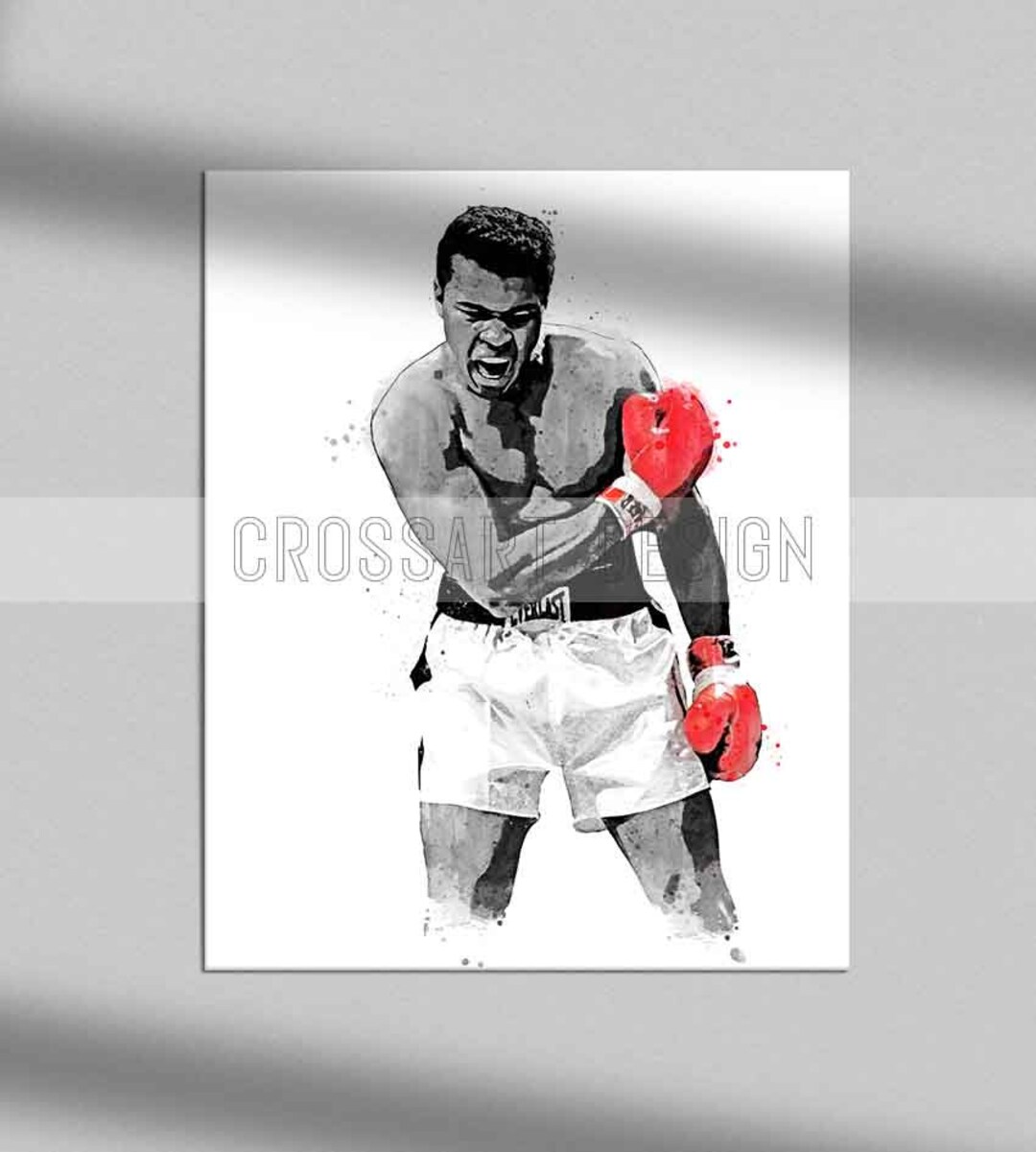 Muhammad Ali Print Muhammad Ali Poster, Art Print, Wall Art, Home Decor ...