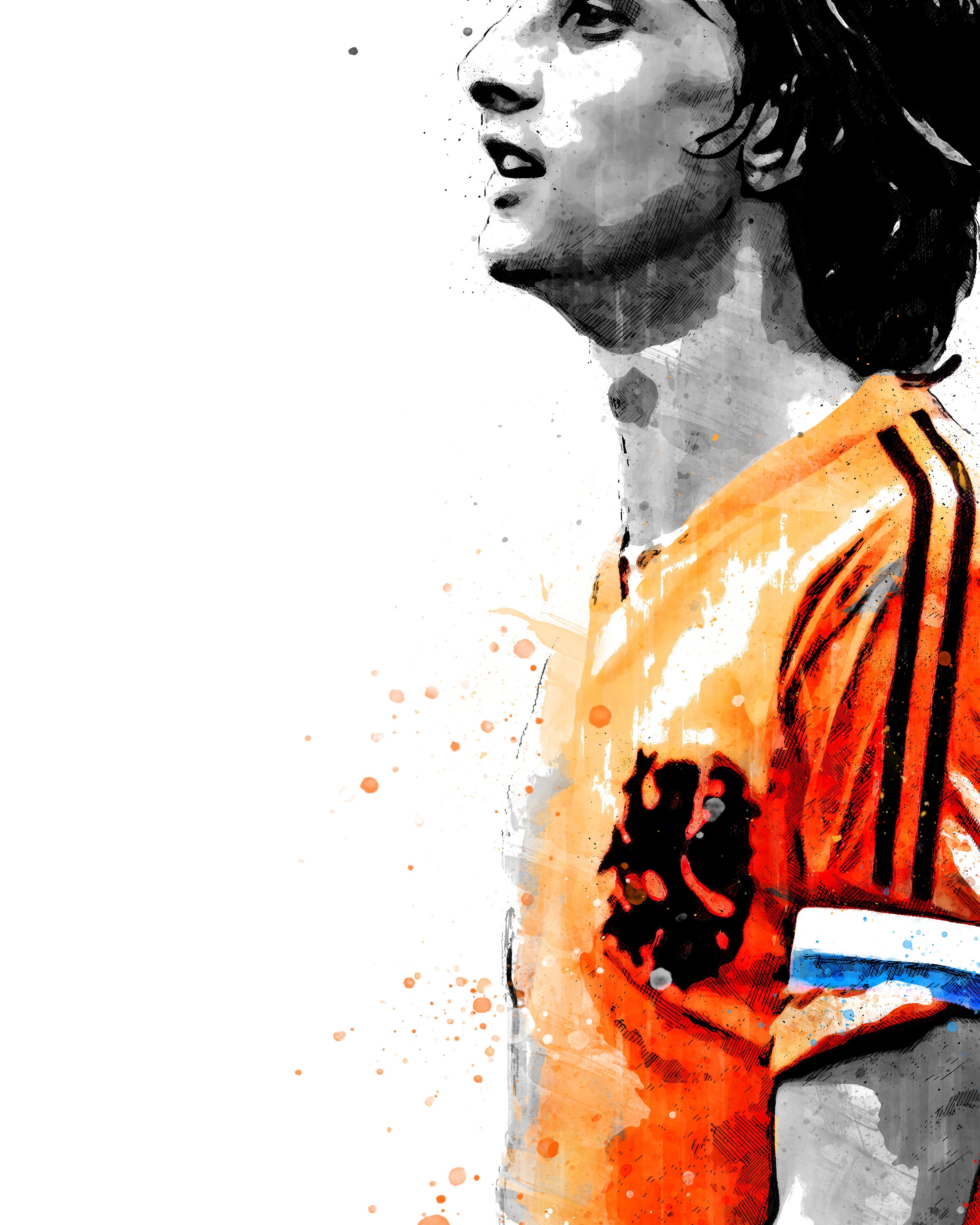 Johan Cruyff Print Johan Cruyff Poster, Watercolor, Art Print, Wall Art ...