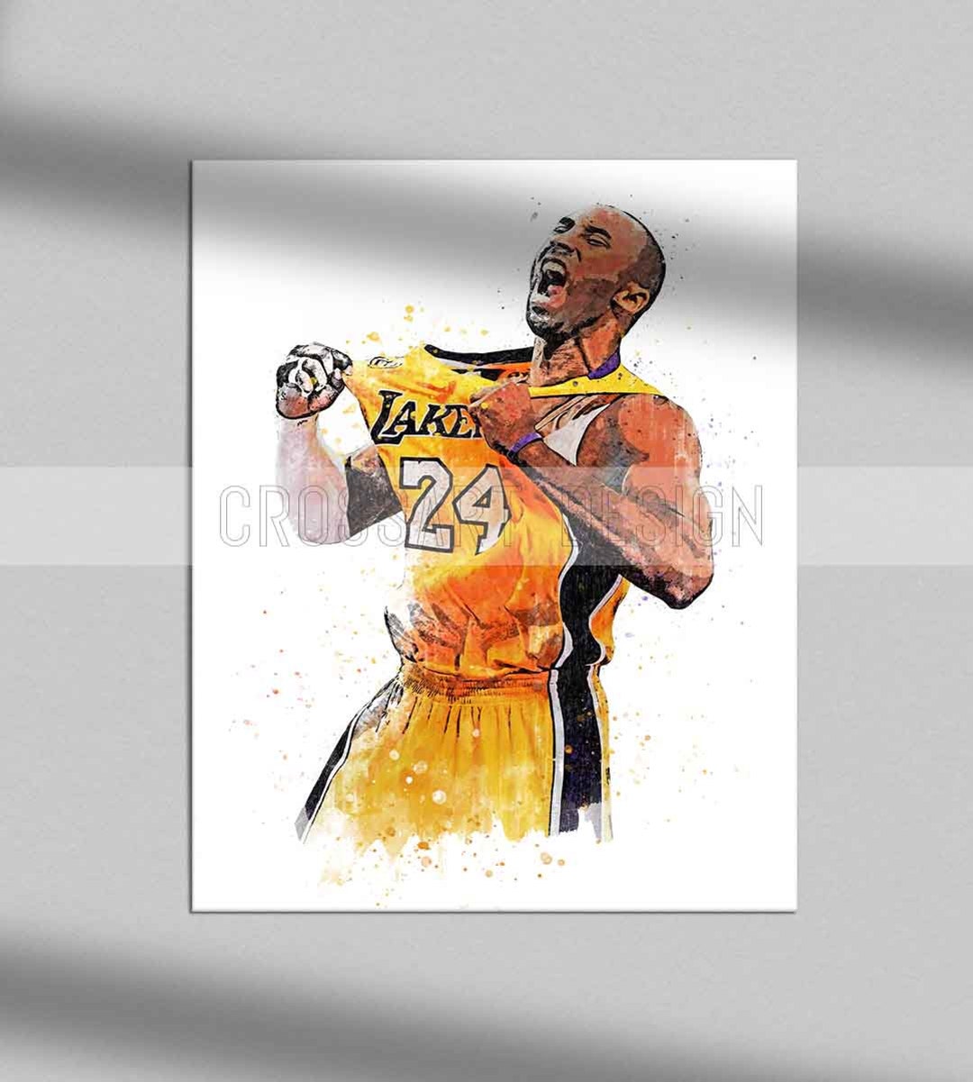 Kobe Bryant Print Kobe Bryant Poster, Art Print, Wall Art, Home Decor ...