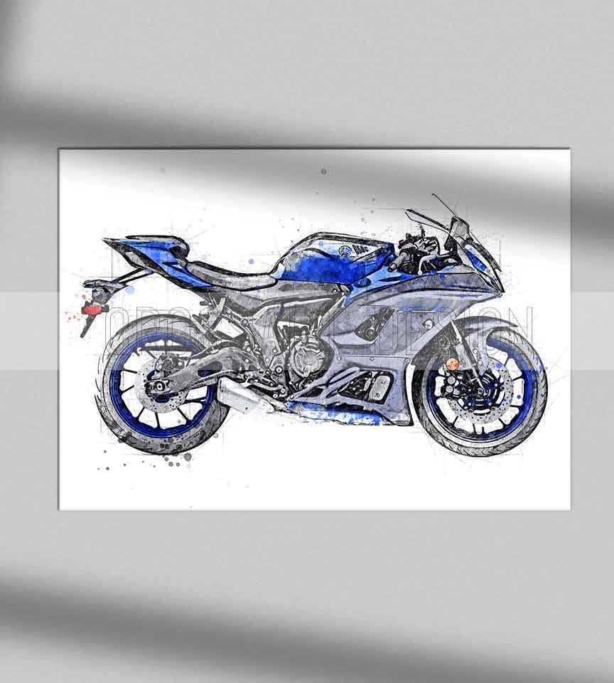 Yamaha R7 Print Yamaha YZF-R7 Poster Art Print, Wall Art, Home Decor - Etsy
