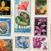 25 Stamp FLOWER POWER Fun Pack // Random Lot of 25 Used Premium World ...