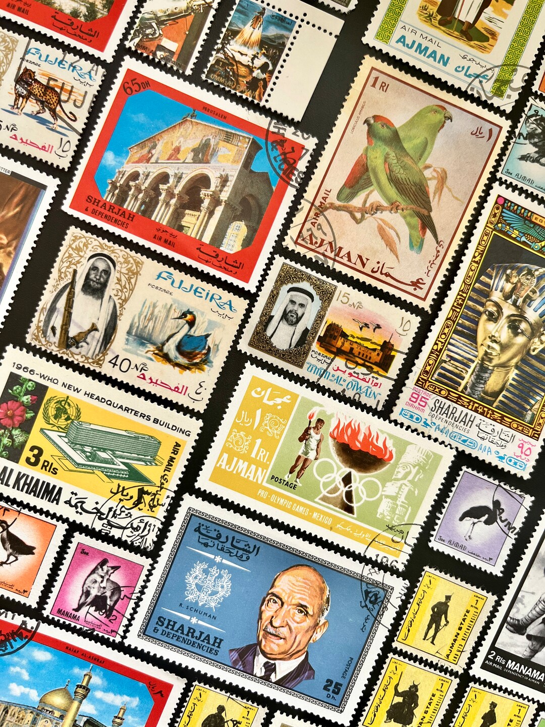 20 Stamp United Arab Emirates Fun Pack / Lot of 20 Different Used UAE ...