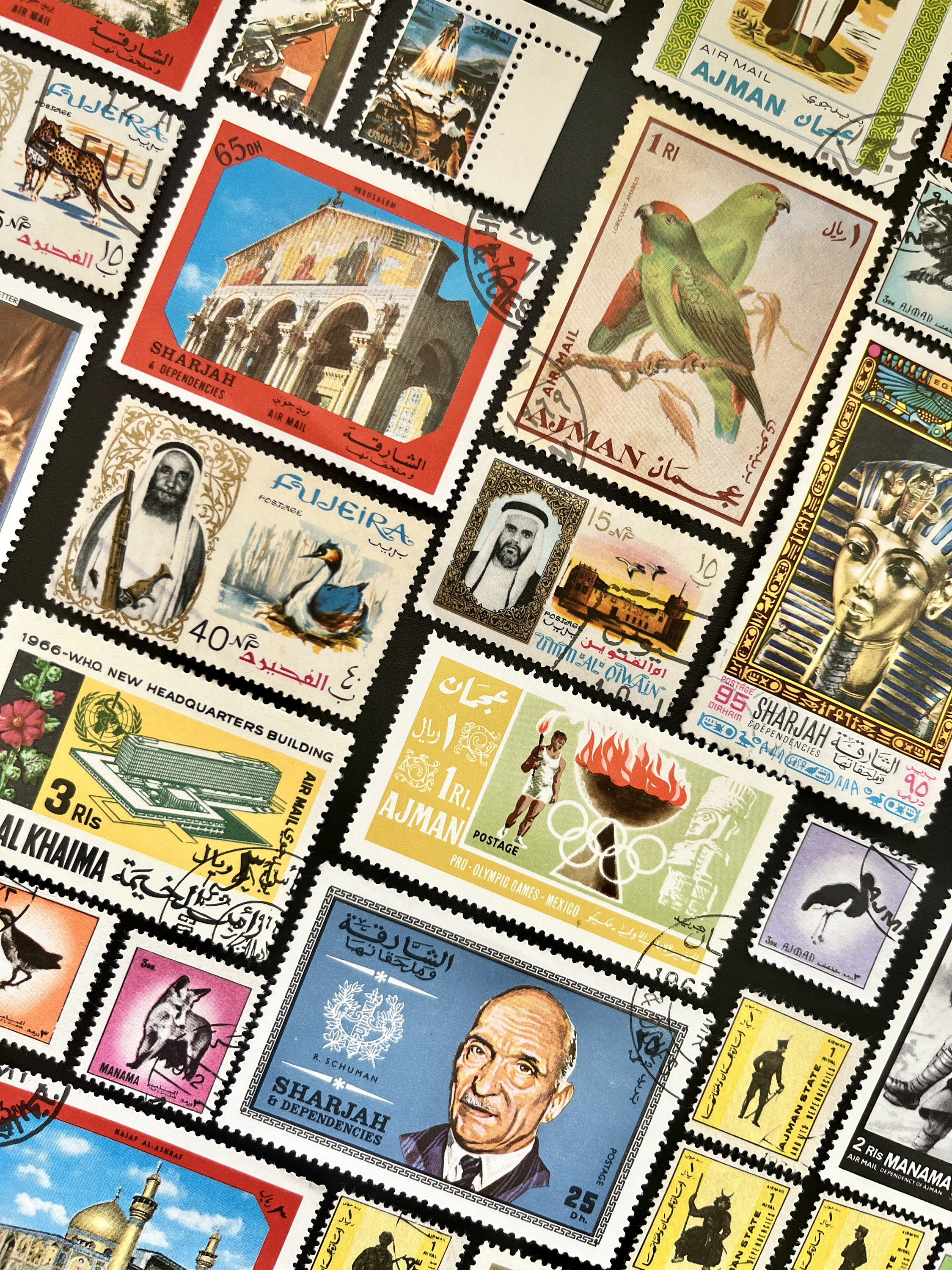 20 Stamp United Arab Emirates Fun Pack / Lot of 20 Different Used UAE ...