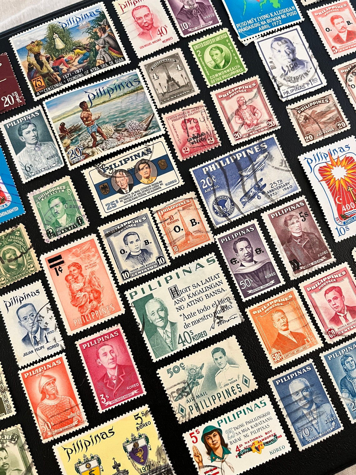 50 Stamp PHILIPPINES Fun Pack // Lot of 50 Different Filipino Stamps - Etsy