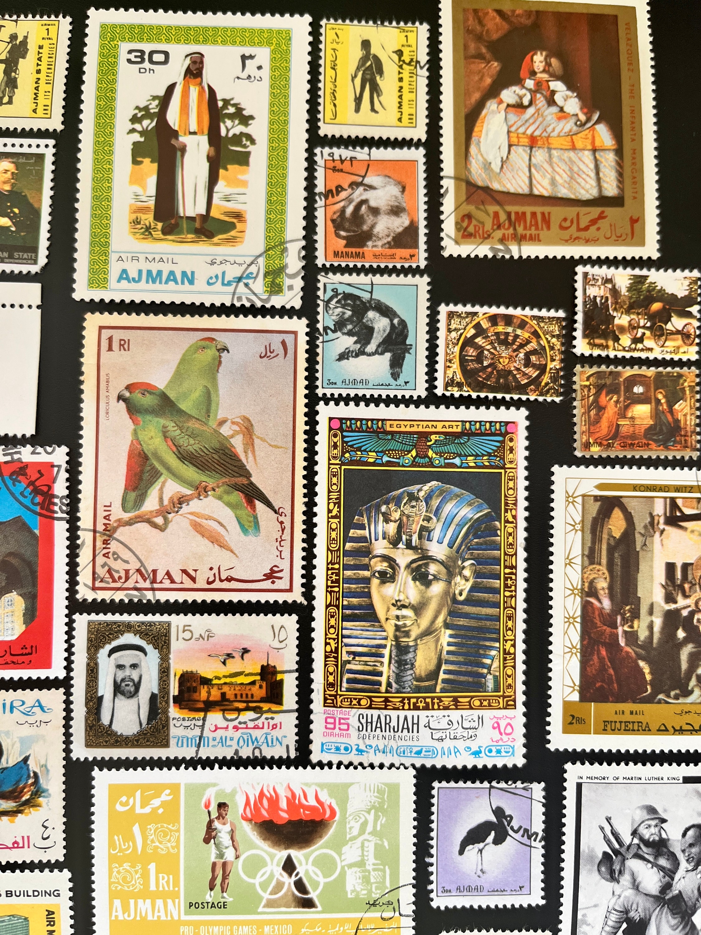 20 Stamp United Arab Emirates Fun Pack / Lot of 20 Different Used UAE ...