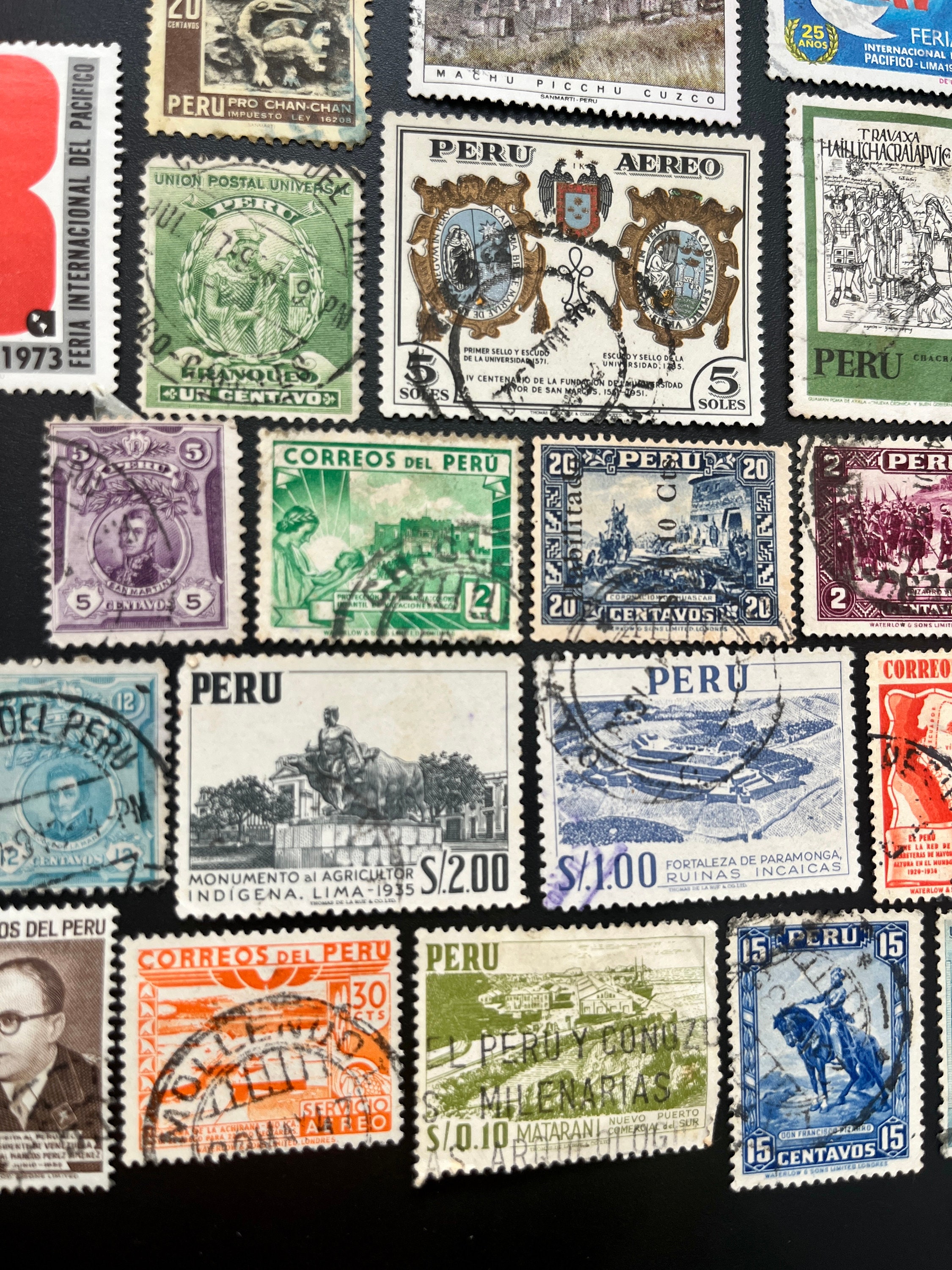 20 Stamp PERU Fun Pack / Lot of 20 Different PERUVIAN Stamps / Vintage ...