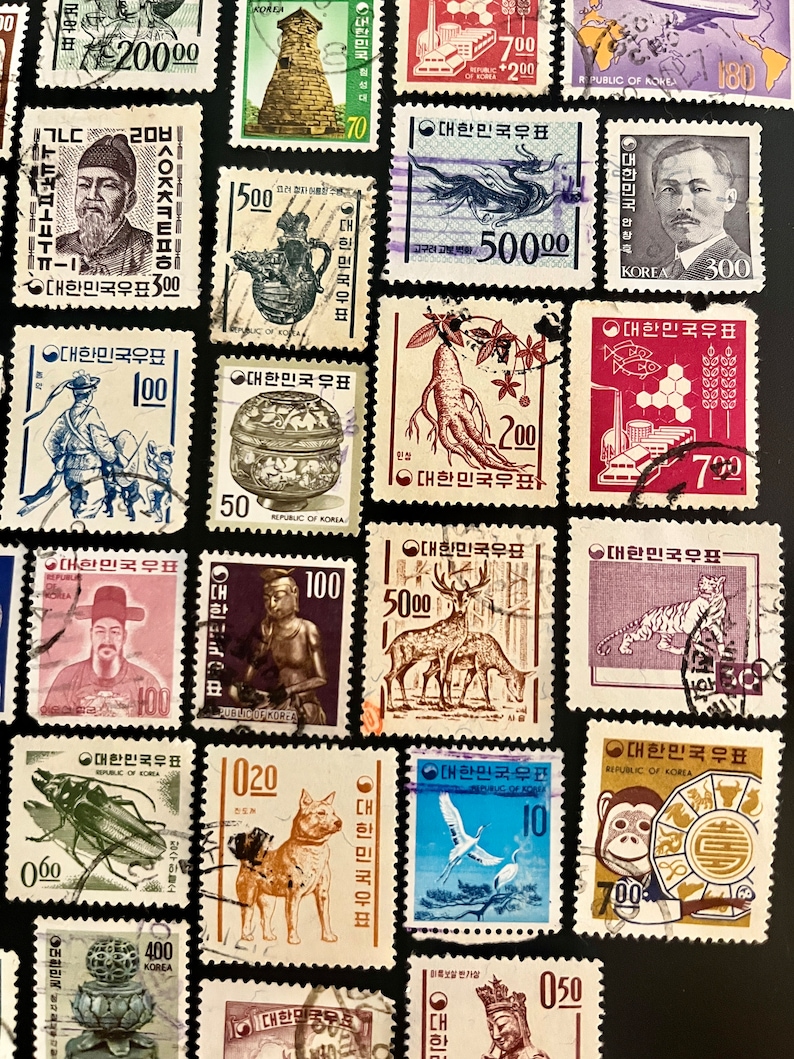 20 Stamp SOUTH KOREA Fun Pack / Lot of 20 Different Used South Korean ...