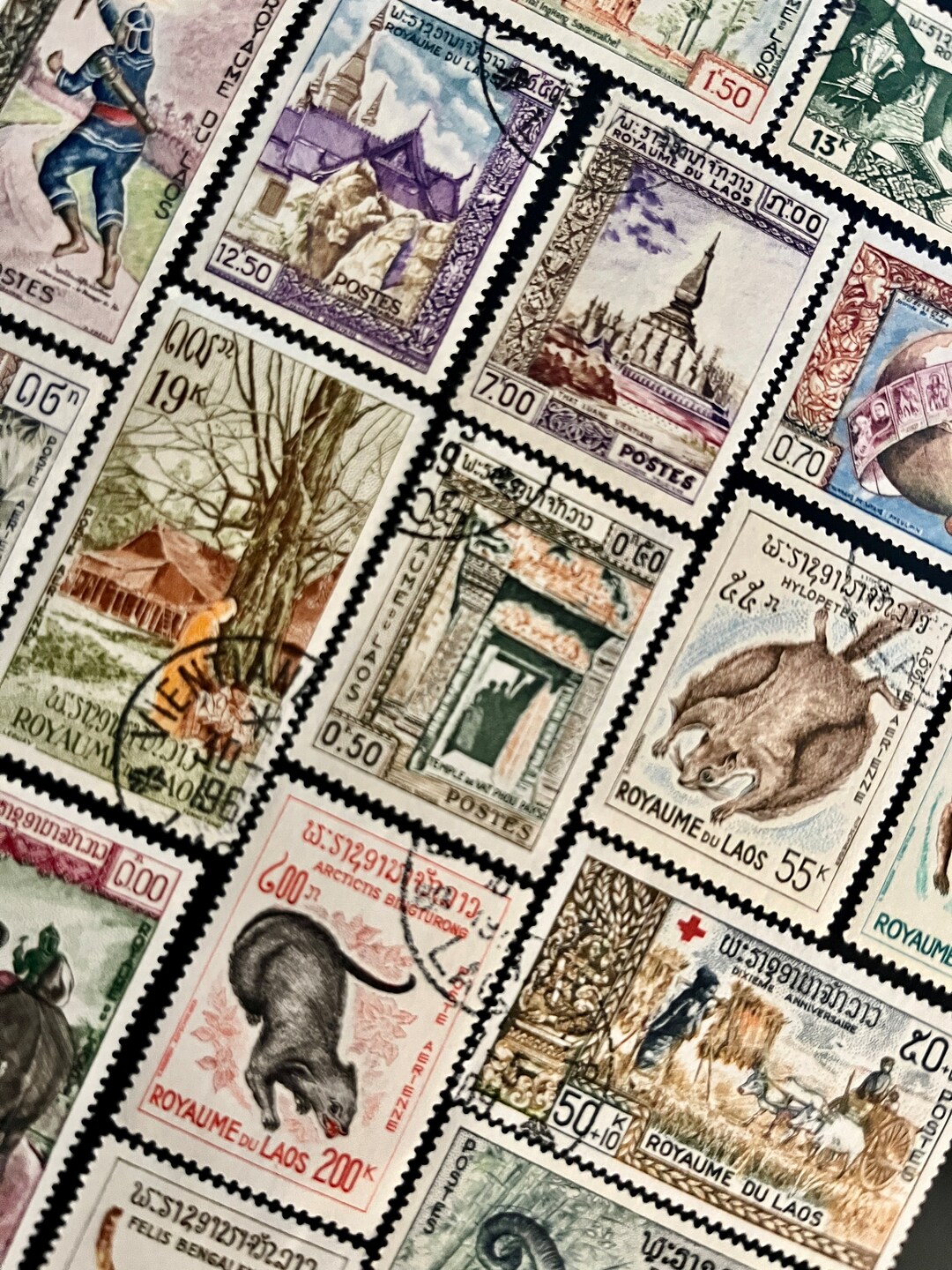 20 Stamp LAOS Fun Pack / Lot of 20 Different Used LAOTIAN Stamps ...