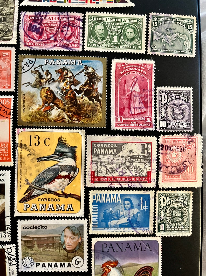 20 Stamp PANAMA Fun Pack / Lot of 20 Different PANAMANIAN Used Stamps ...