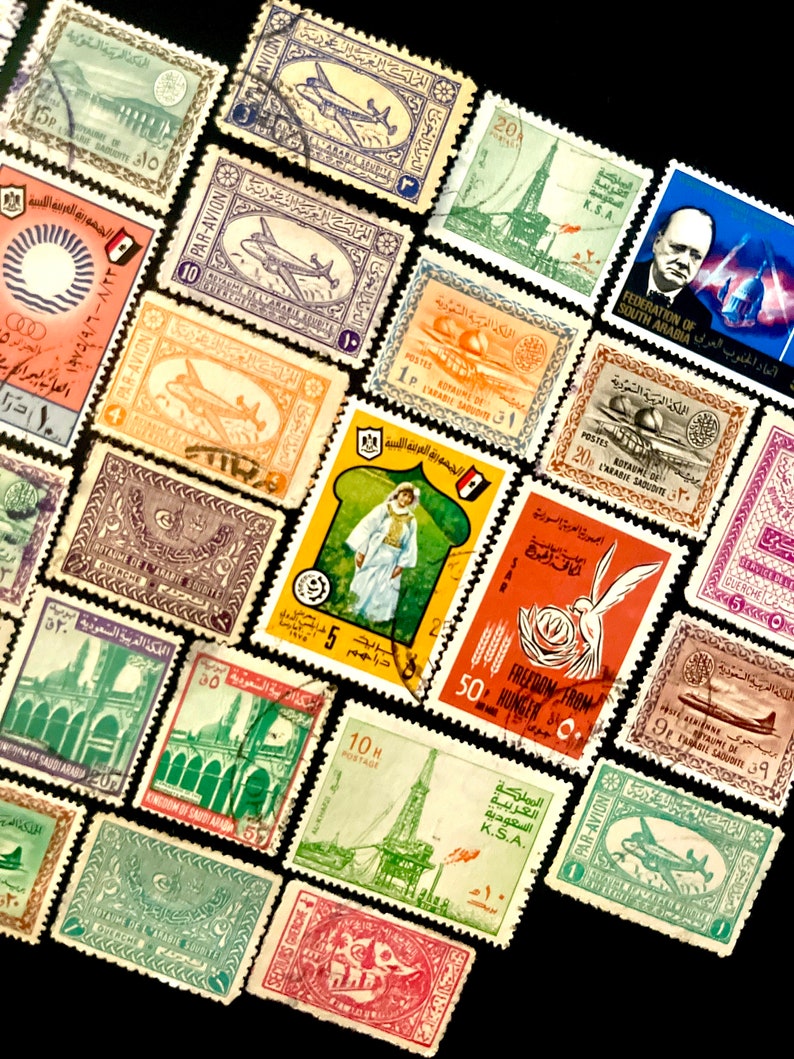 20 Stamp SAUDI ARABIA Fun Pack // Lot of 20 Different Saudi Stamps ...