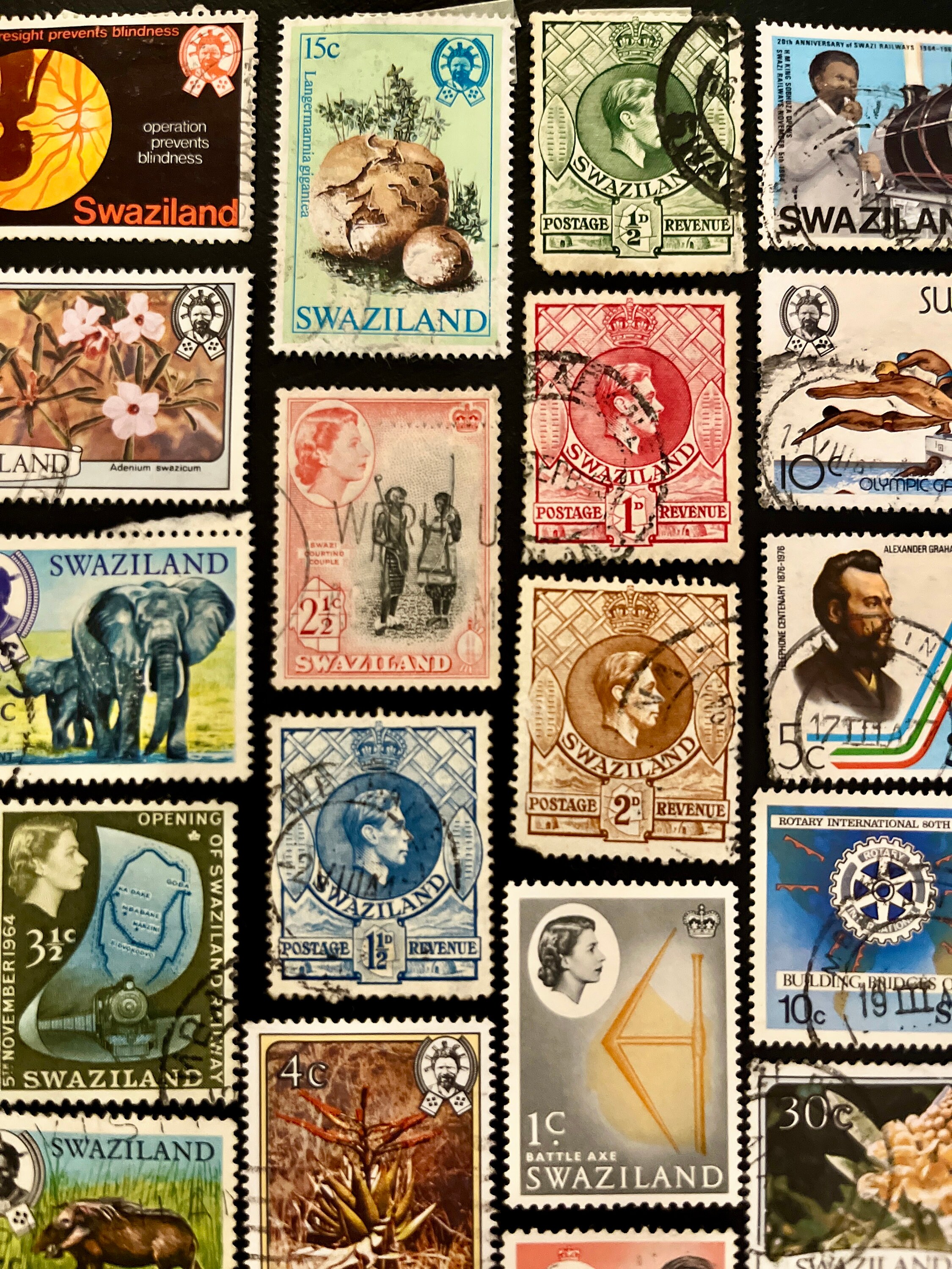 20 Stamp SWAZILAND Fun Pack / Lot of 20 Different Random Used ESWATINI ...