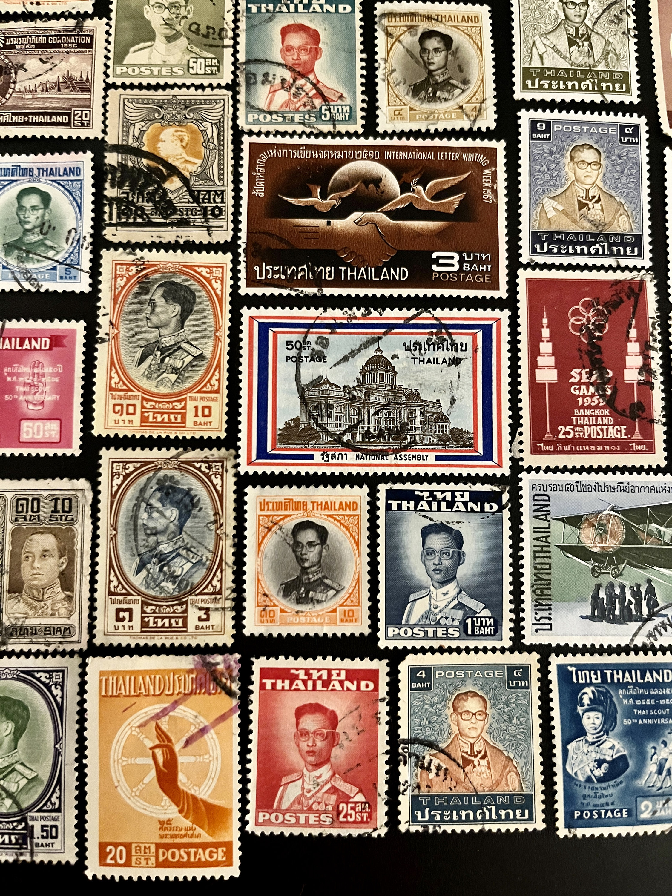 50 Stamp THAILAND / SIAM Fun Pack / Lot of 50 Different Used THAI ...