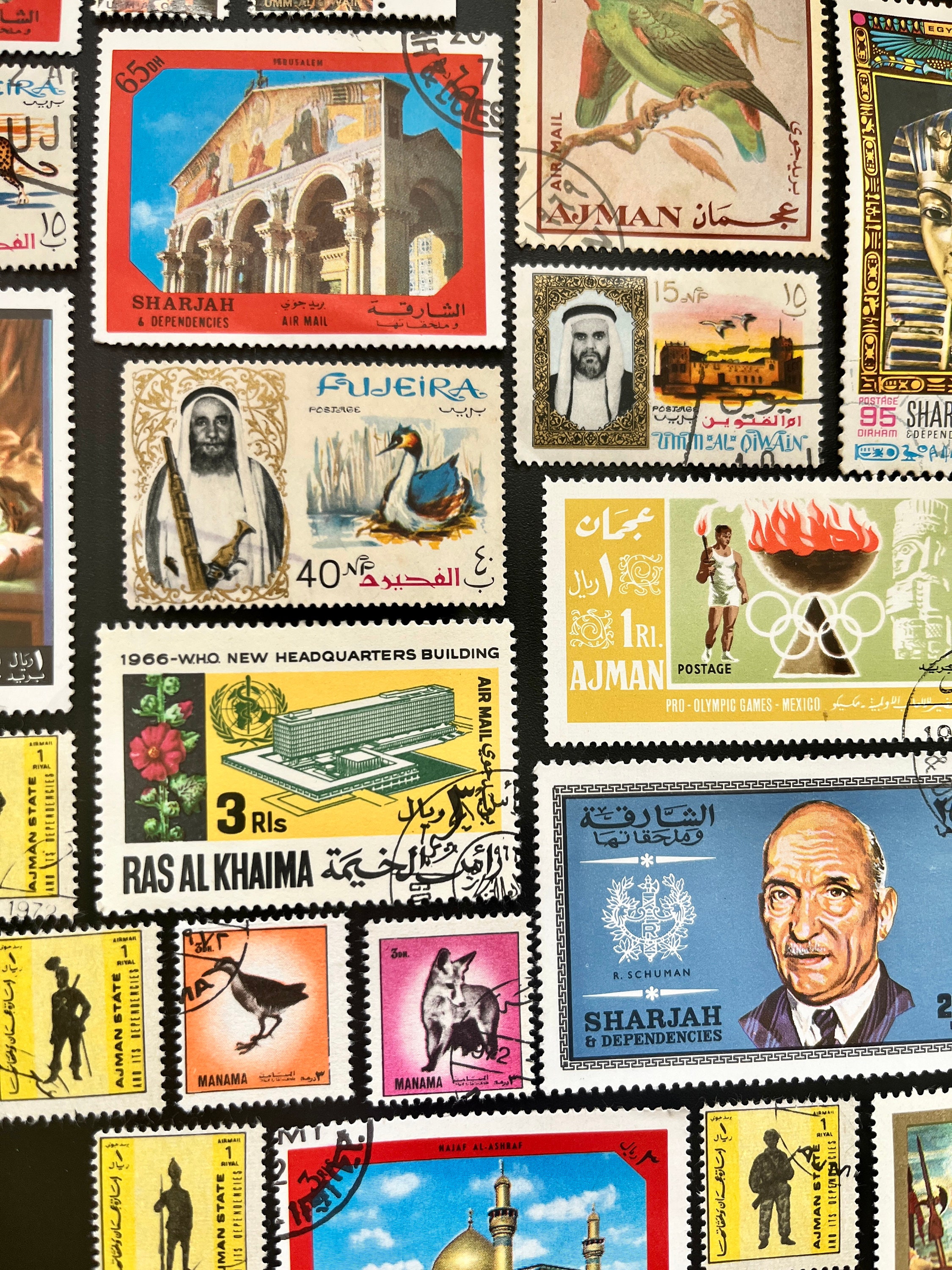 20 Stamp United Arab Emirates Fun Pack / Lot of 20 Different UAE Stamps ...