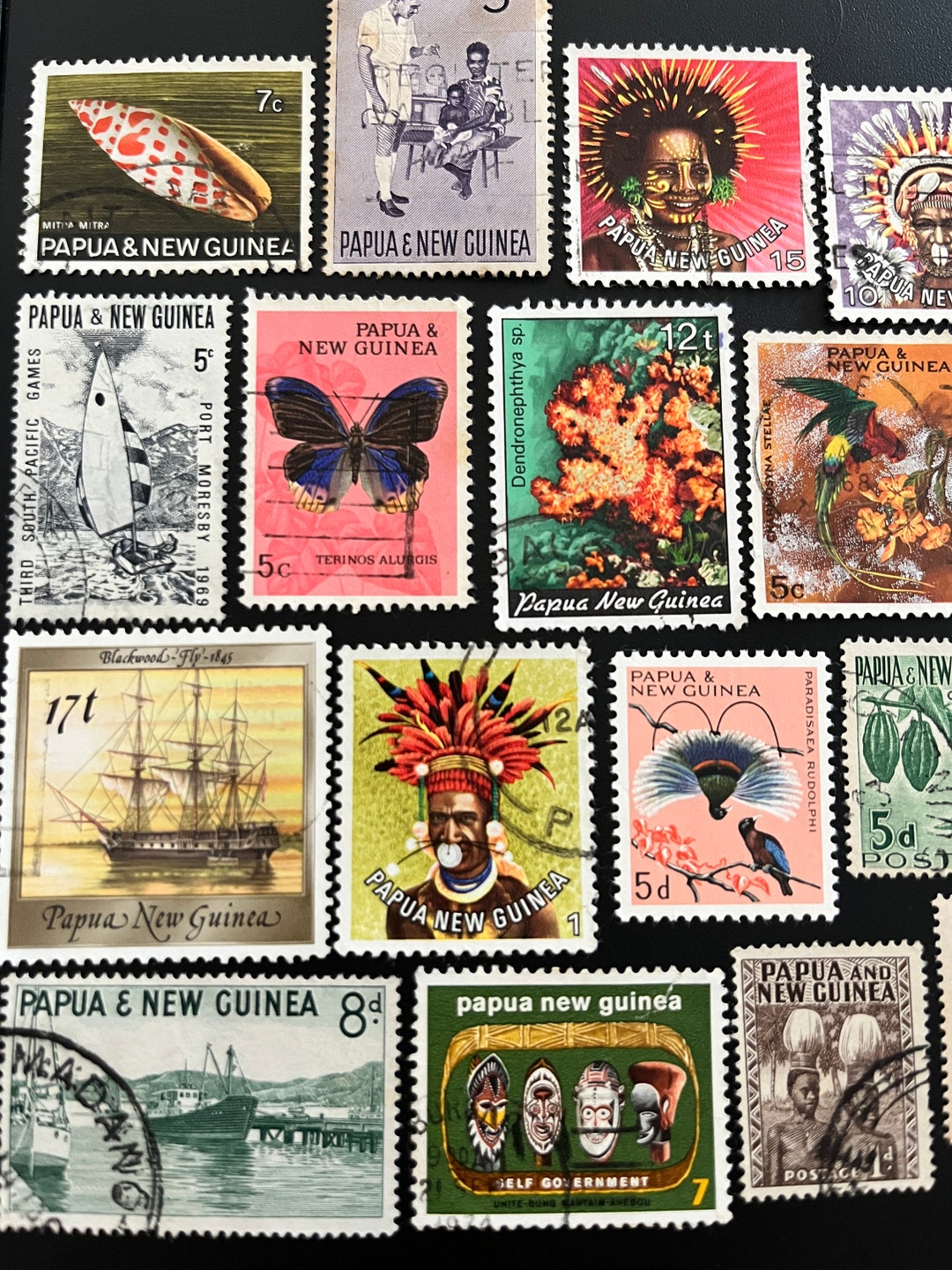 PAPUA NEW GUINEA Fun Pack: 20 Different Random Used Papuan Stamps - Etsy