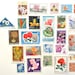 25 Stamp FLOWER POWER Fun Pack // Random Lot of 25 Premium World Floral ...