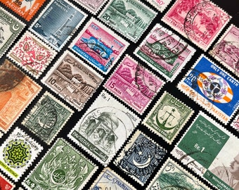 33 Older Pakistan Stamp Collection. Assortment of Rare Stamps (1940s ...