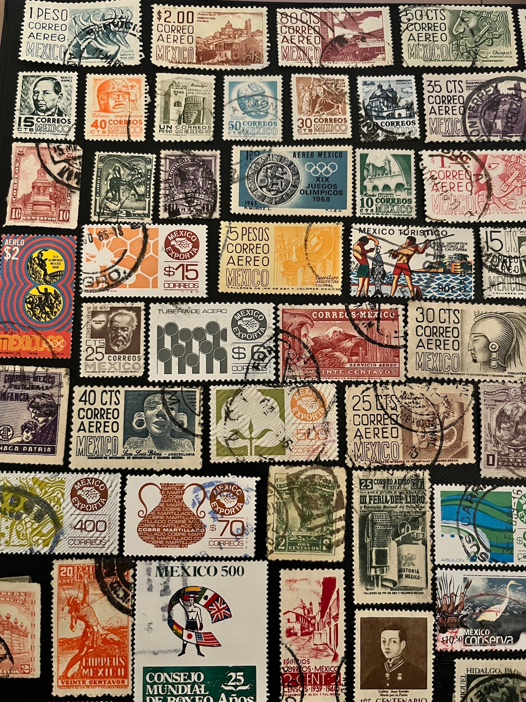 50 Stamp MEXICO Fun Pack // Lot of 50 Different Used MEXICAN Stamps ...
