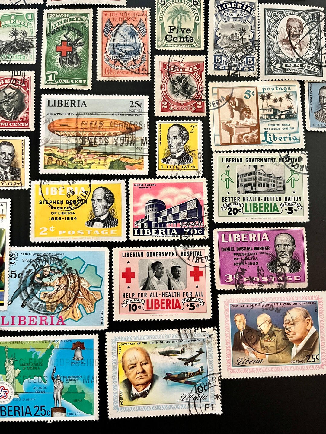 LIBERIA Fun Pack: 20 Different Random Used LIBERIAN Stamps - Etsy