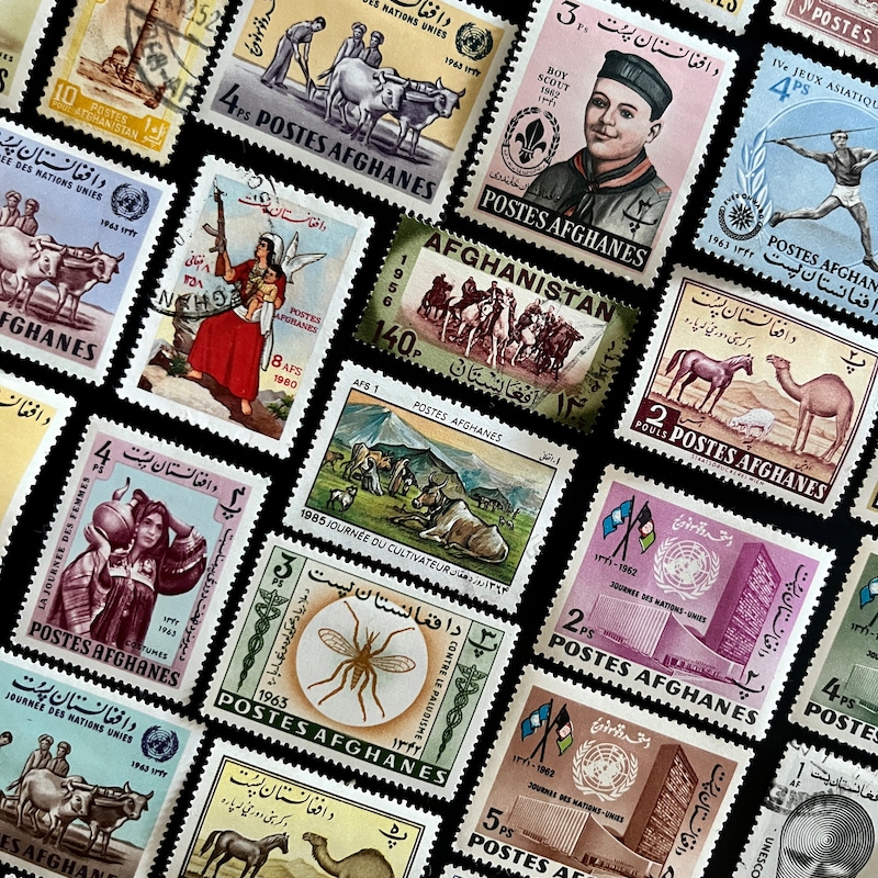 Vintage Stamps Middle East - Etsy