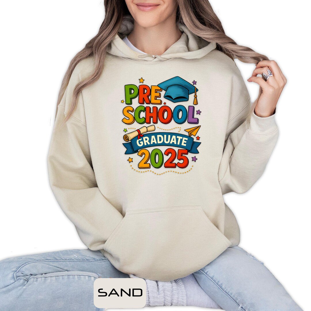 Preschool Graduate 2025 Hoodie, Preschool 2025 Graduation Hoodie, Prek ...