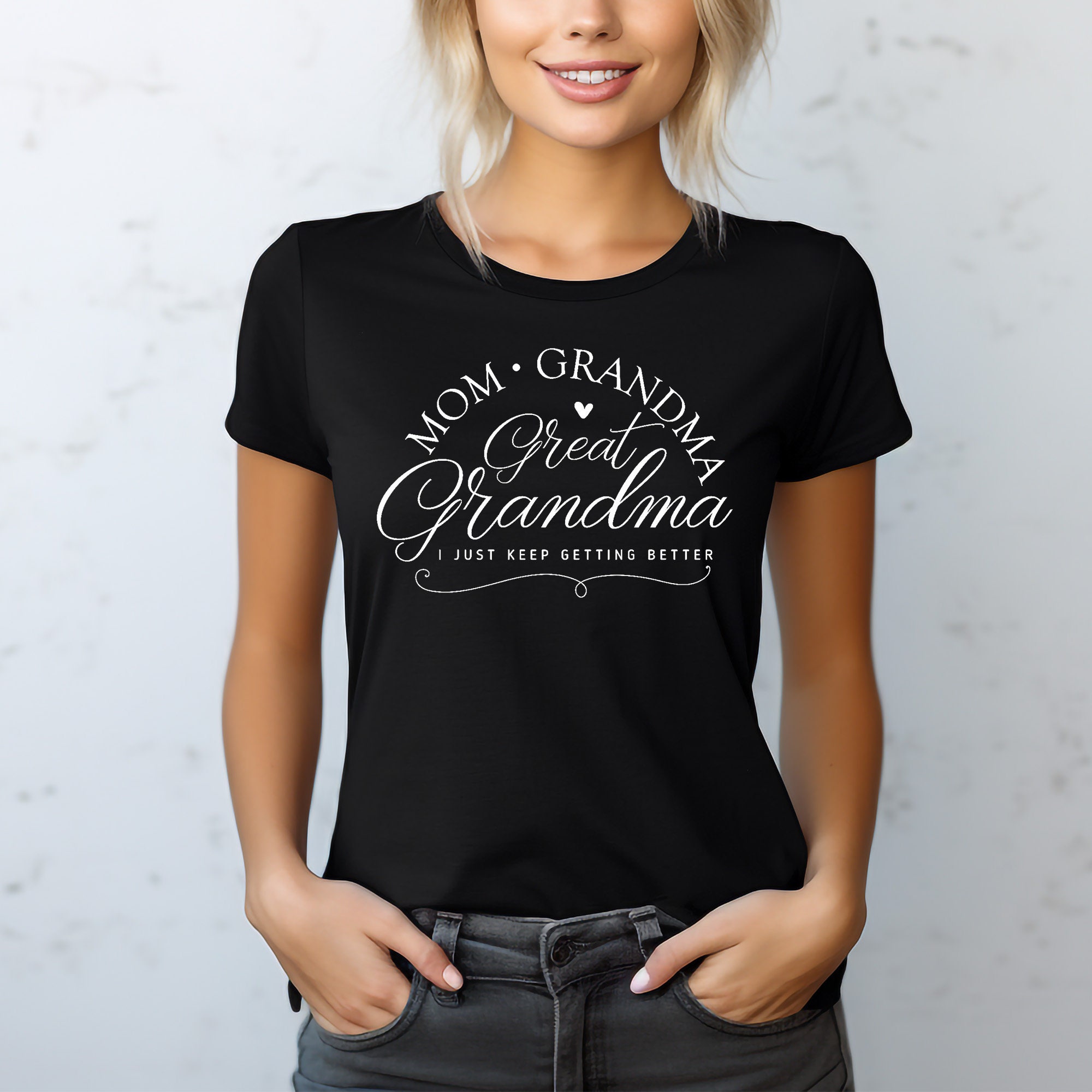 Mom Grandma Shirt, Grandmalife Shirt, Grandmother Gift Tee, Grandmother Shirt, Baby Announcement ...
