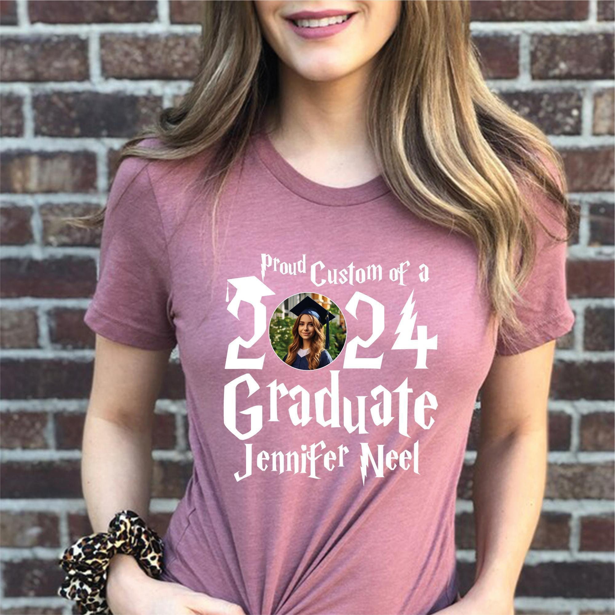 Proud Mom of A 2024 Graduate Shirt, Proud Custom of A 2024 Graduation ...