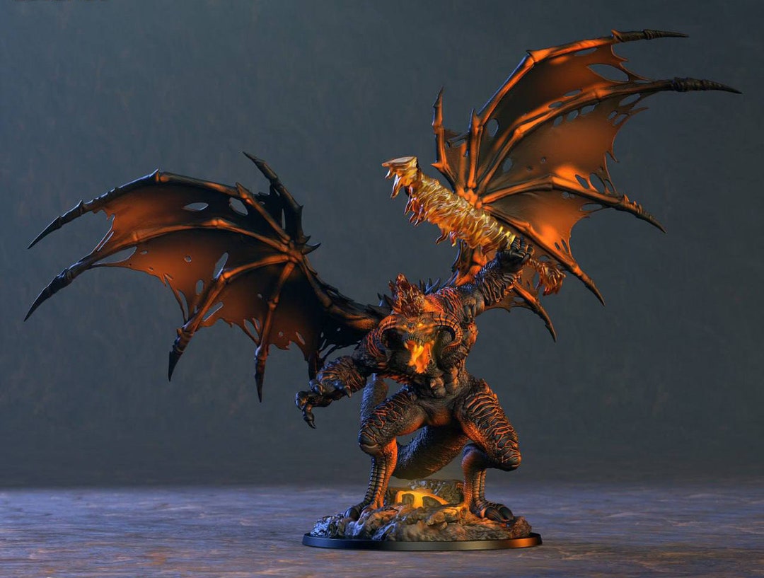 Dragon Balrog Diorama - Etsy