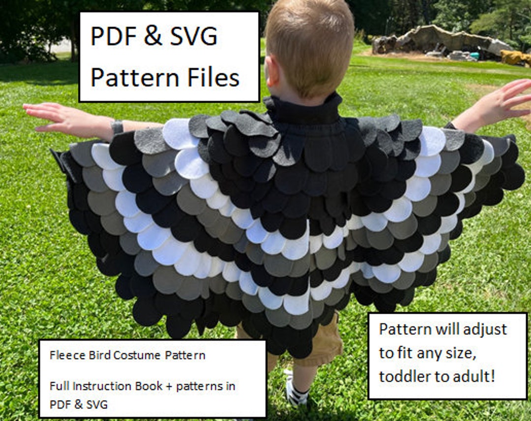 Bird Wings Costume Pattern -- Child to Adult - Etsy