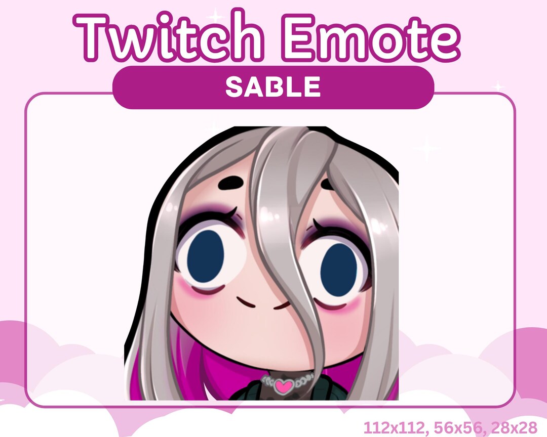 Kawaii Sable Anime Emote – Dead by Daylight Twitch, Discord (digital ...