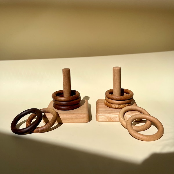 Wooden Ring Stacker - Etsy