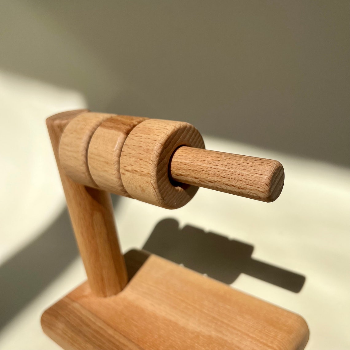 Montessori Horizontal Stacker, Educational Wooden Toy, Wooden ...