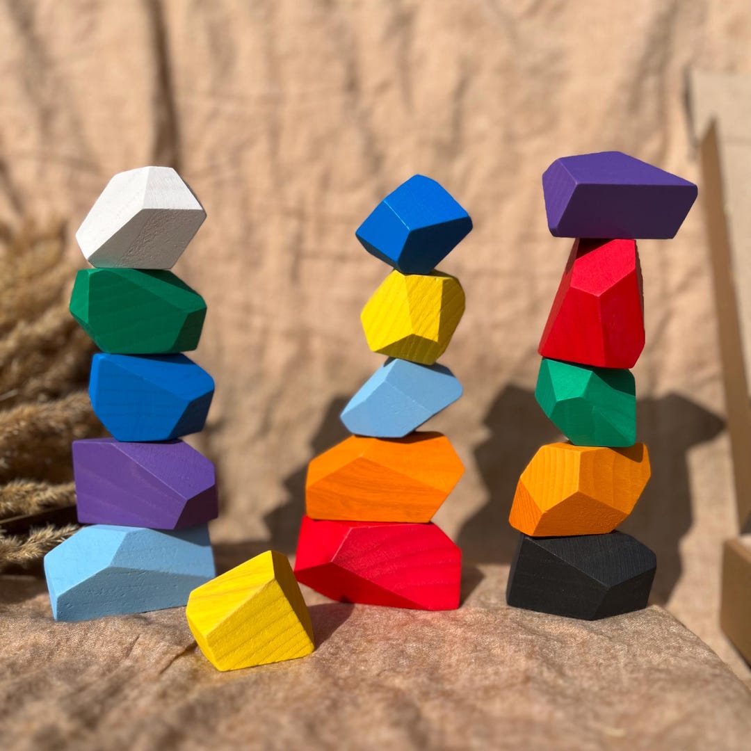 Wooden Tumi Ishi, Wooden Balancing Cubes, Christmas Gift for Children ...