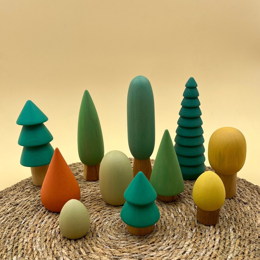 Wooden Trees, Montessori Toys, Wooden Toy, Decor Kids Room, Waldorf ...